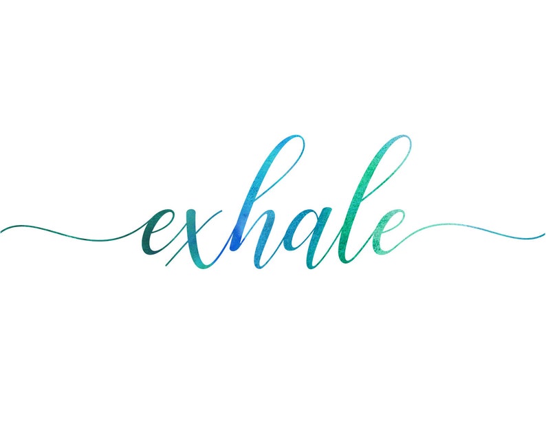 Inhale — Exhale Posters, Set of Two, Instant Download, Printable Files ...