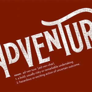 Adventure, Explore, Discover & Wonder, Set of 4 Graphic Posters With ...