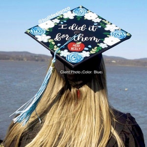 Custom the Emily Graduation Cap Topper/ Nursing - Etsy