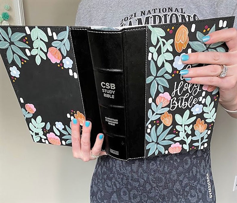 CSB Study Bible Hand-painted Bible Custom Painted Bible - Etsy