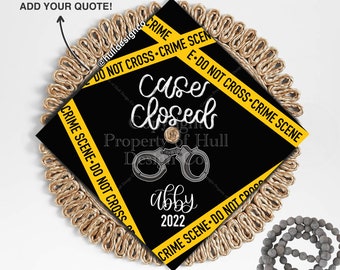 Graduation Cap Topper/criminal Justice Major - Etsy