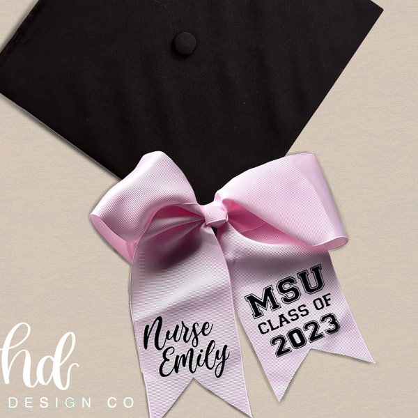 Graduation Cap Bow - Etsy