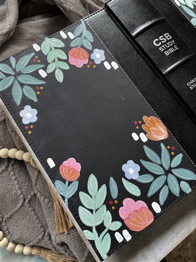 CSB Study Bible Hand-painted Bible Custom Painted Bible - Etsy
