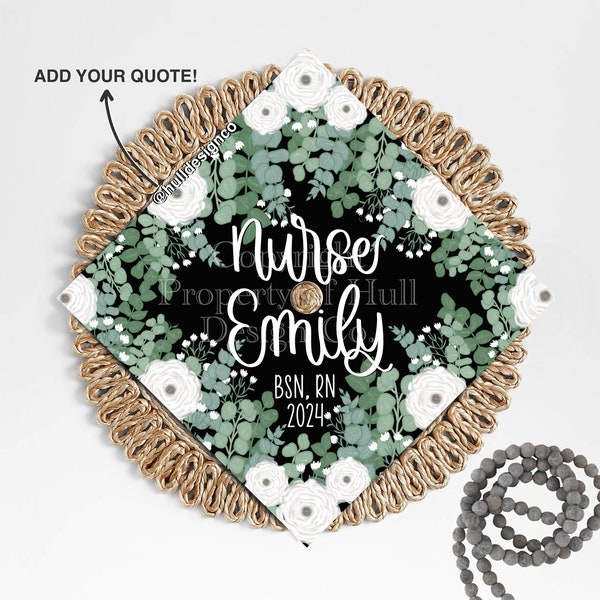 Floral Grad Cap - Etsy