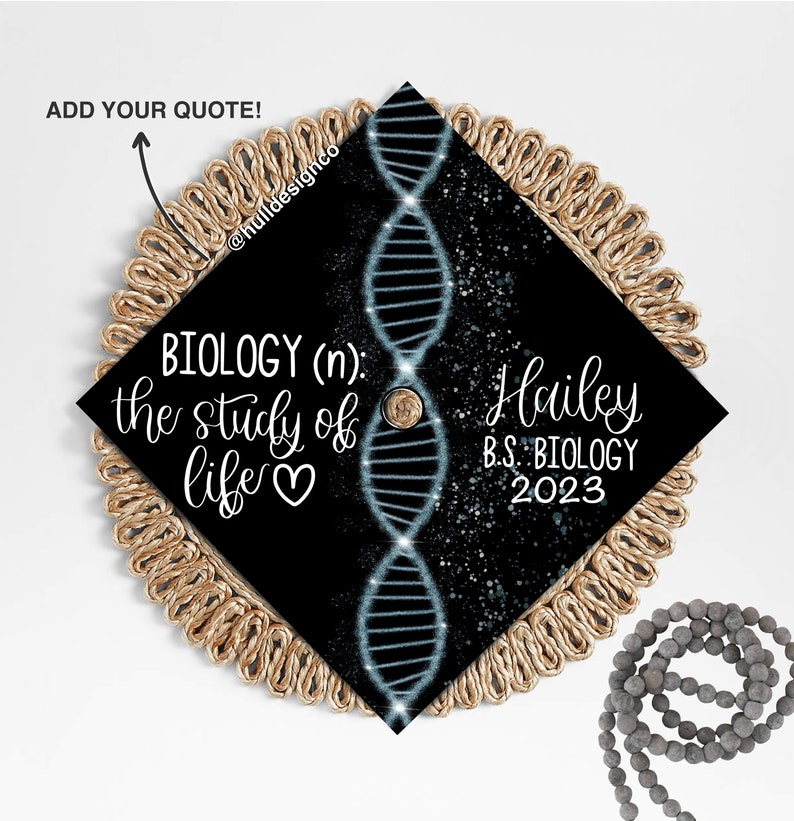 Custom biology Business Graduation Cap Topper/ - Etsy