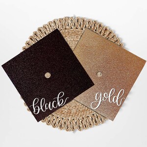 Blank Glitter Graduation Cap Topper, Design Your Own Graduation Cap ...