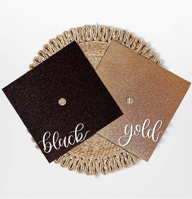 Blank Glitter Graduation Cap Topper - Etsy