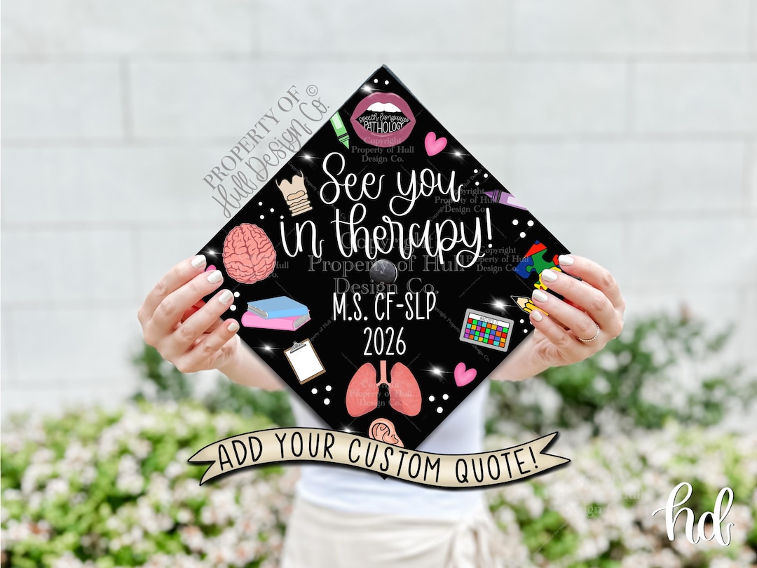 Custom "speech Language Pathology" Graduation Cap Topper - Etsy