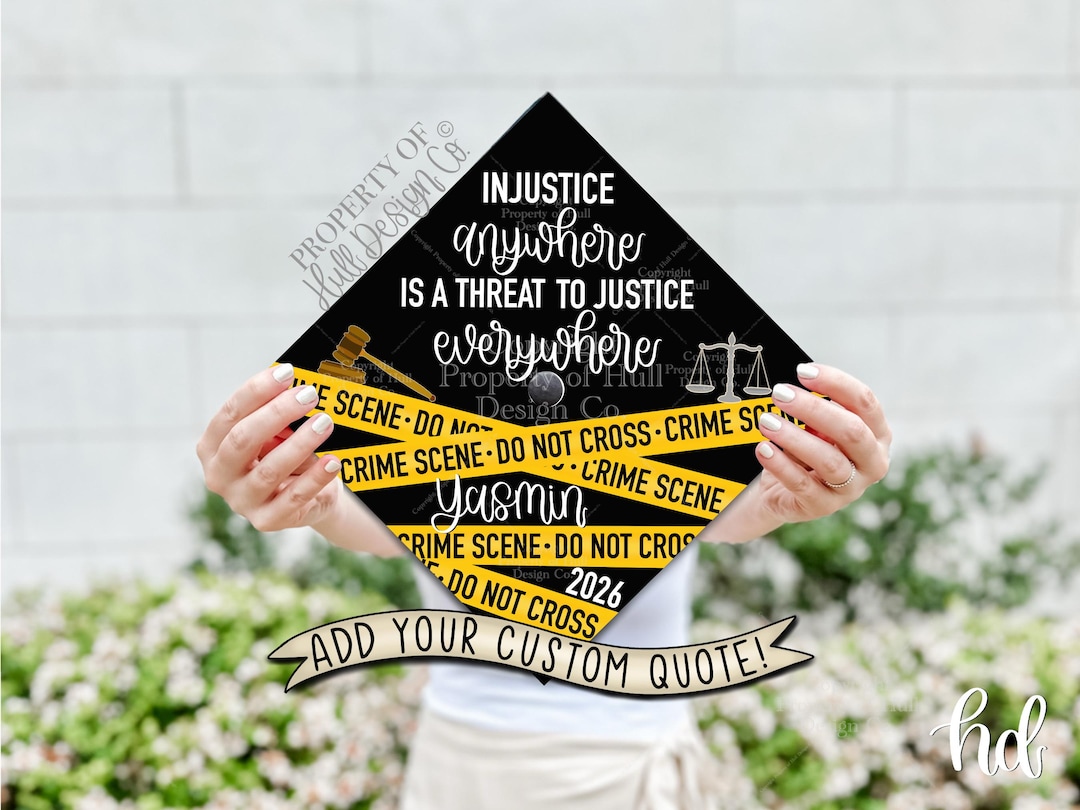 Custom "criminal Justice" Graduation Cap Topper - Etsy