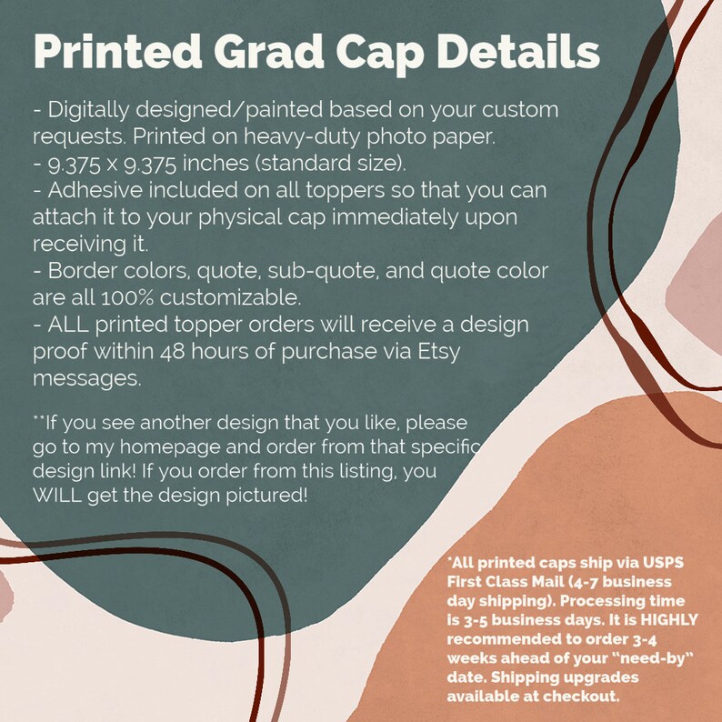 Custom biology Business Graduation Cap Topper/ - Etsy