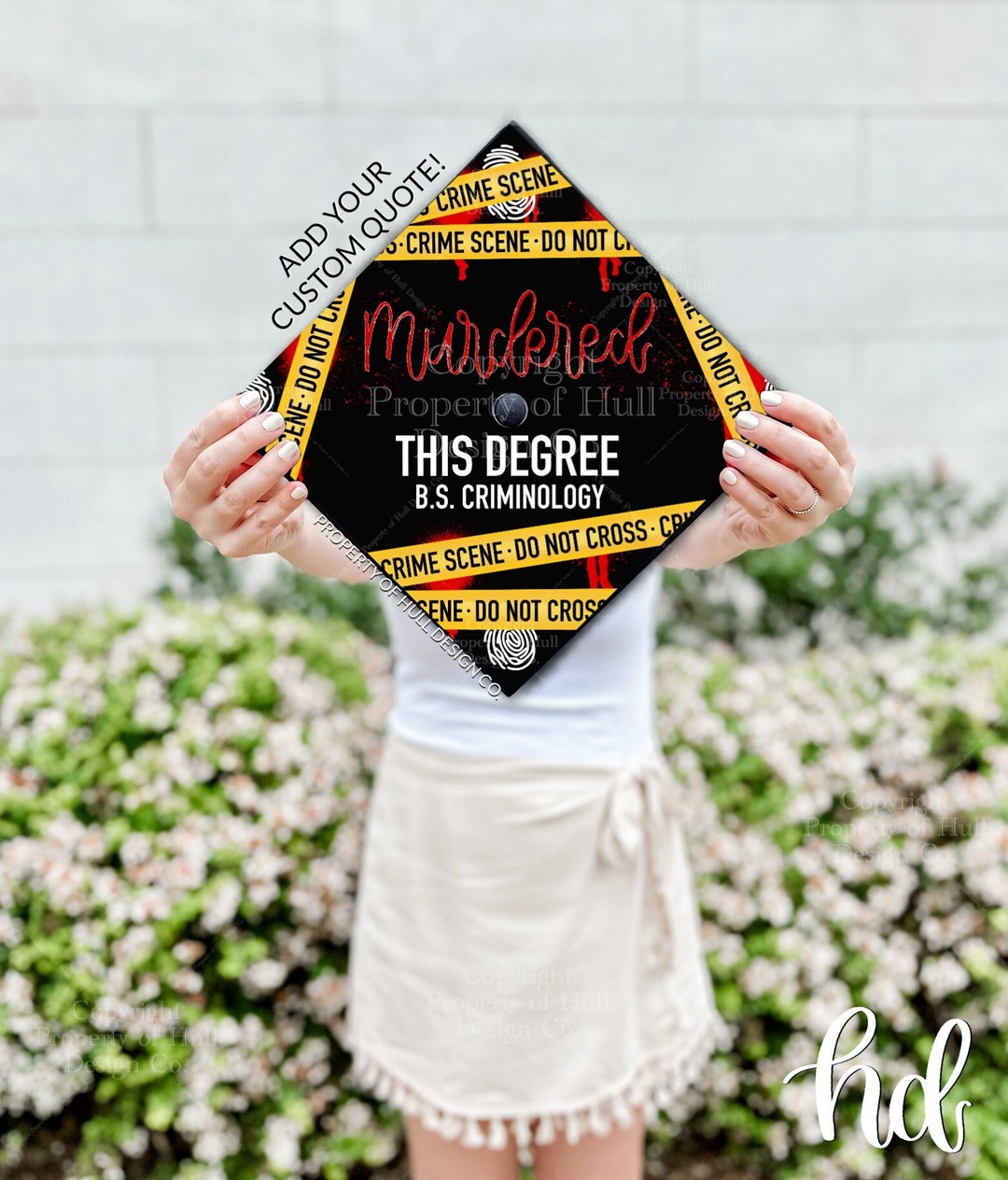 Custom "crime Scene" Graduation Cap Topper, Criminal Justice Graduation ...