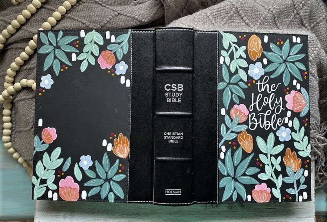 CSB Study Bible Hand-painted Bible Custom Painted Bible - Etsy