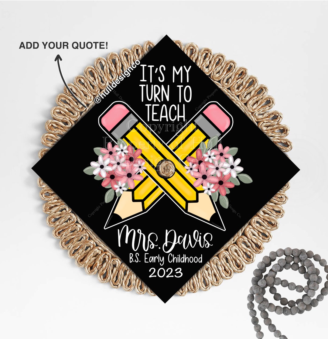 Custom pencil Perfect Graduation Cap Topper/ - Etsy