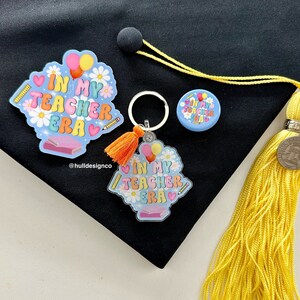 Custom "groovy Teacher" Graduation Cap Topper, Teacher Graduation Cap ...