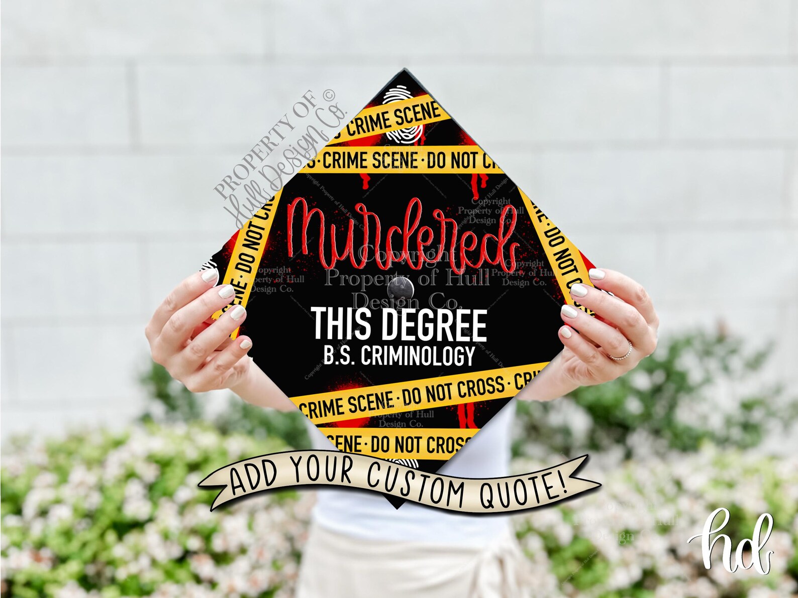 Custom "crime Scene" Criminal Justice Graduation Cap Topper - Etsy