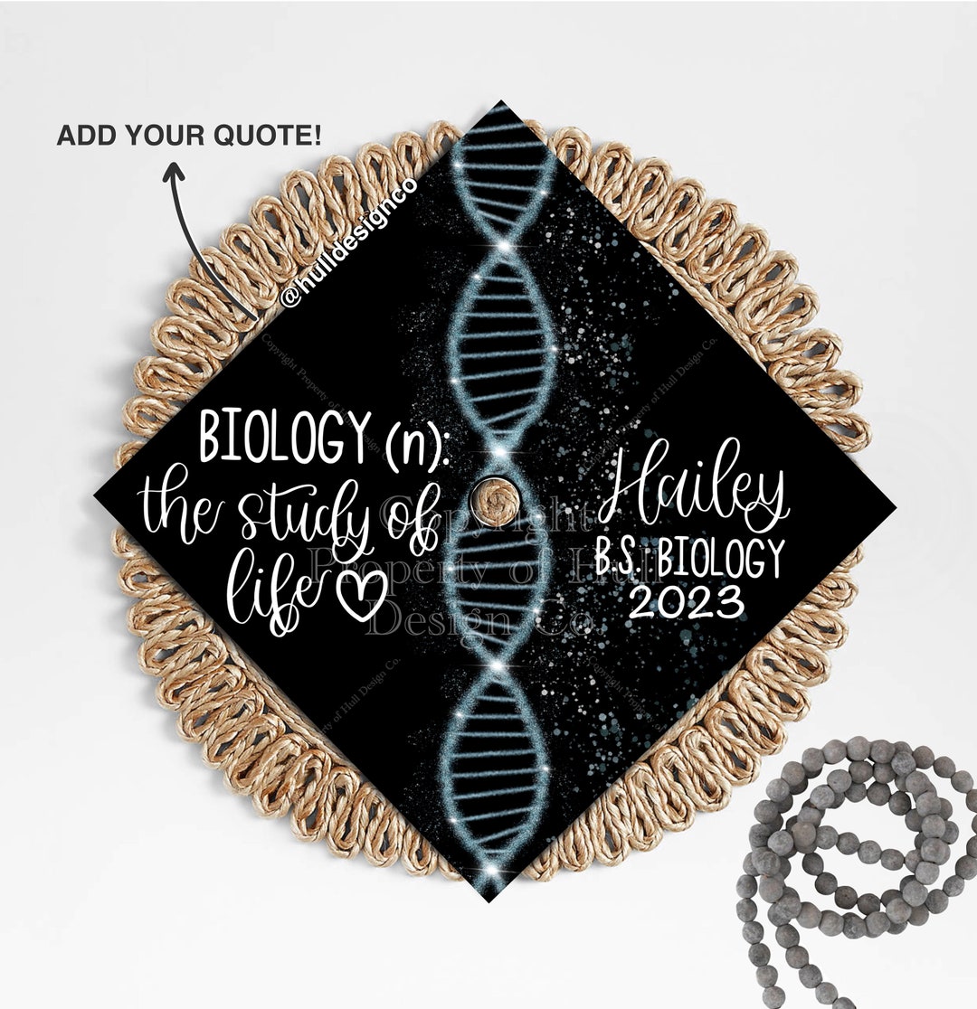 Custom biology Business Graduation Cap Topper/ - Etsy