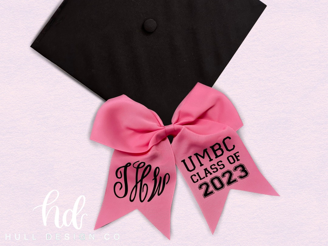 Custom Graduation Cap Bow | Custom Monogram Bow | Grad Cap Bows ...