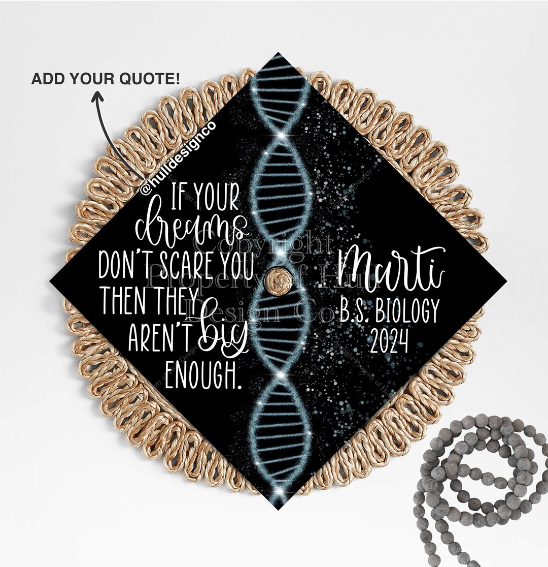 Custom biology Business Graduation Cap Topper, Biology Major Graduation ...