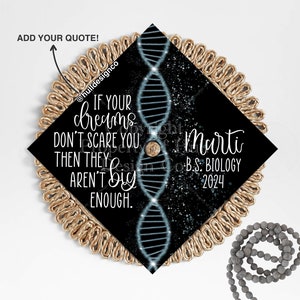 Custom biology Business Graduation Cap Topper, Biology Major Graduation ...