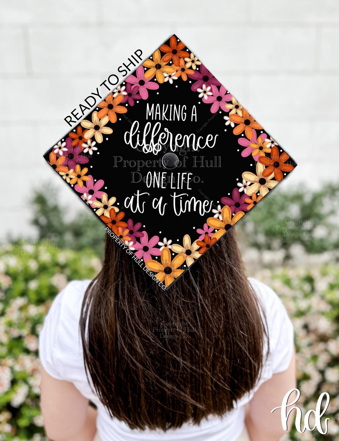 READY TO SHIP Graduation Cap Topper, Grad Cap Covers, Teacher ...