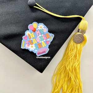 Custom "groovy Teacher" Graduation Cap Topper, Teacher Graduation Cap ...