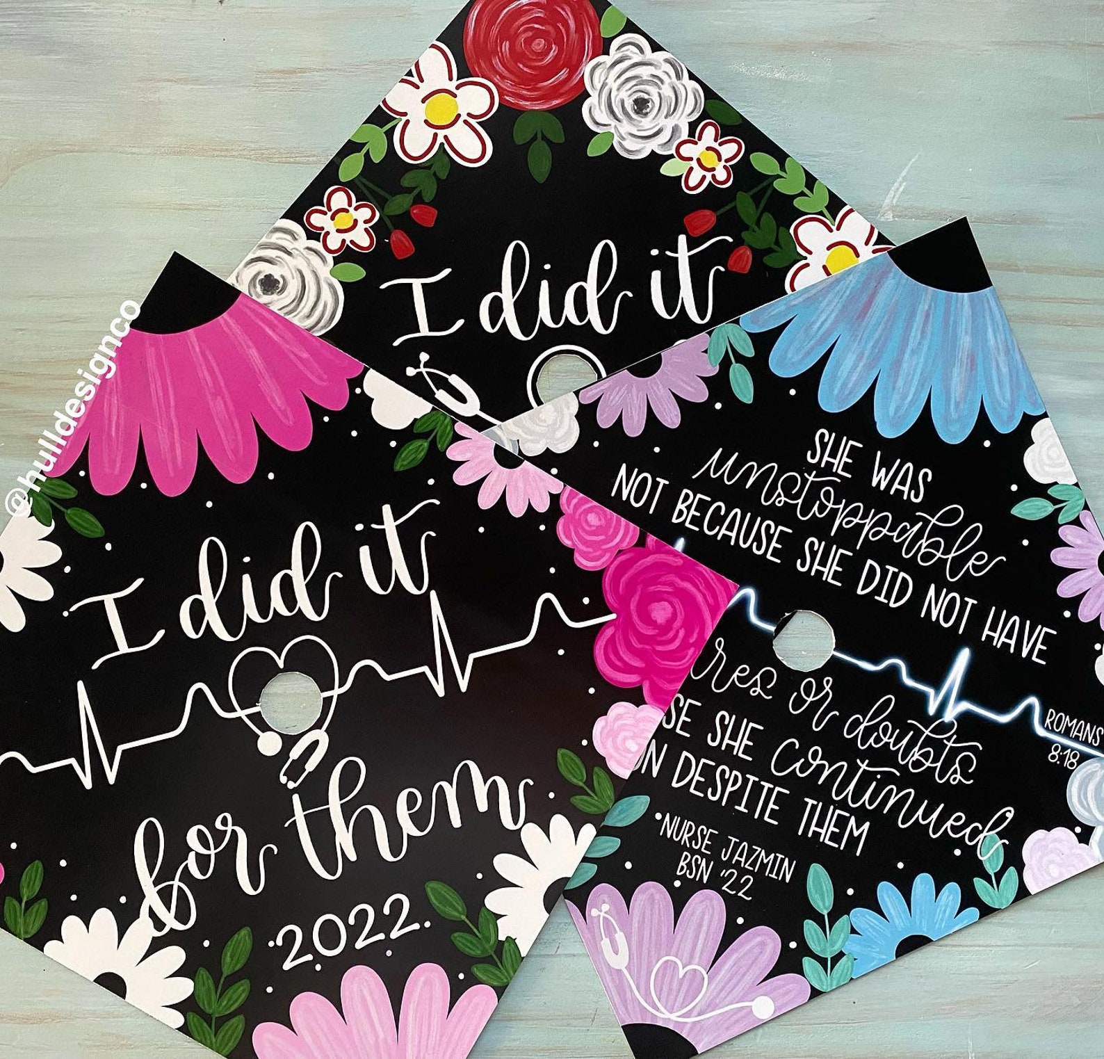 Custom the Sharon Graduation Cap Topper/ Nursing - Etsy