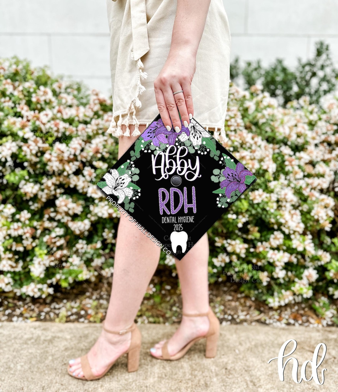 Custom "dental Hygiene" Graduation Cap Topper, Dental Hygienist ...