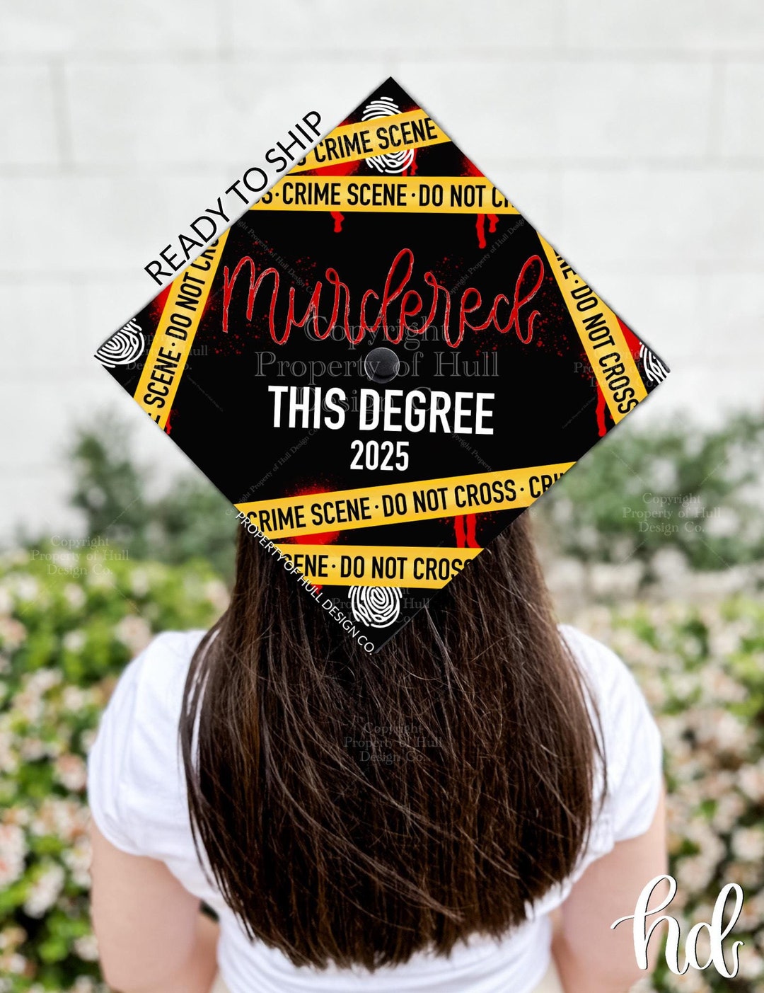 READY TO SHIP Graduation Cap Topper, Grad Cap Topper, Criminal Justice ...