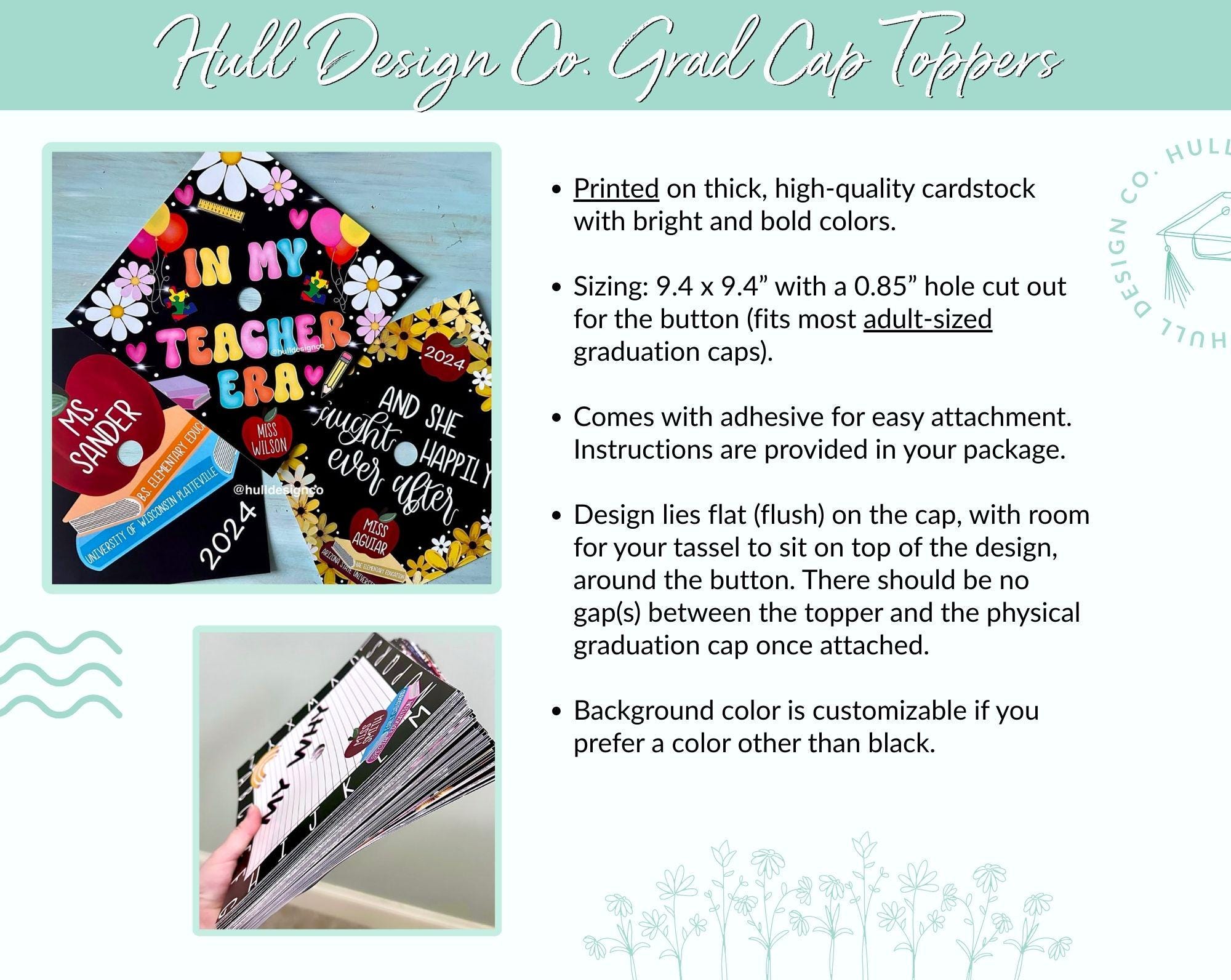 Custom "the Emily" Graduation Cap Topper - Etsy
