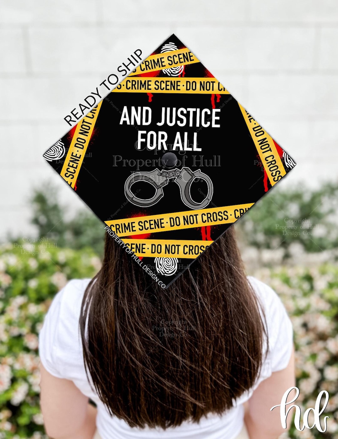 READY TO SHIP Criminal Justice Graduation Cap Topper - Etsy