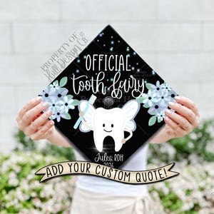 Custom "official Tooth Fairy" Graduation Cap Topper, Dental Hygiene - Etsy