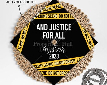 Graduation Cap Topper/criminal Justice Major - Etsy