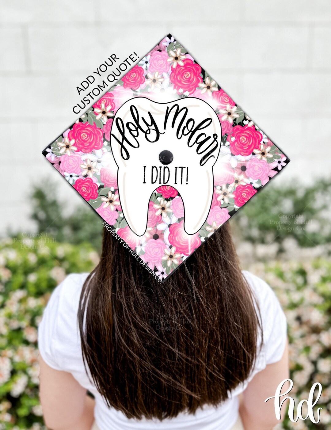 Custom "holy Molar" Graduation Cap Topper, Dental Hygienist Graduation ...