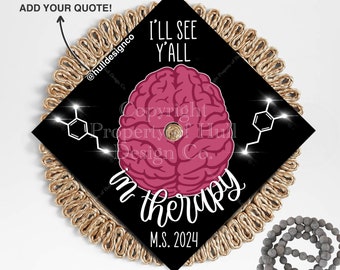 Custom psycho Path Graduation Cap Topper, Psychology Graduation Cap ...