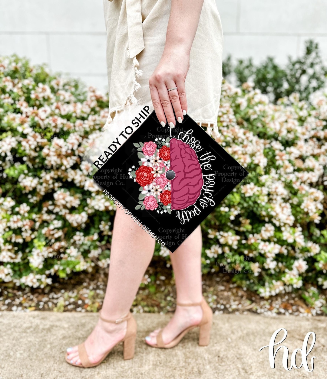 READY TO SHIP Graduation Cap Topper, Grad Cap Cover, Therapist ...