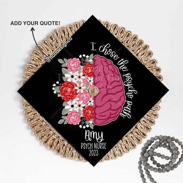 Graduation Psych Cap Topper - Etsy