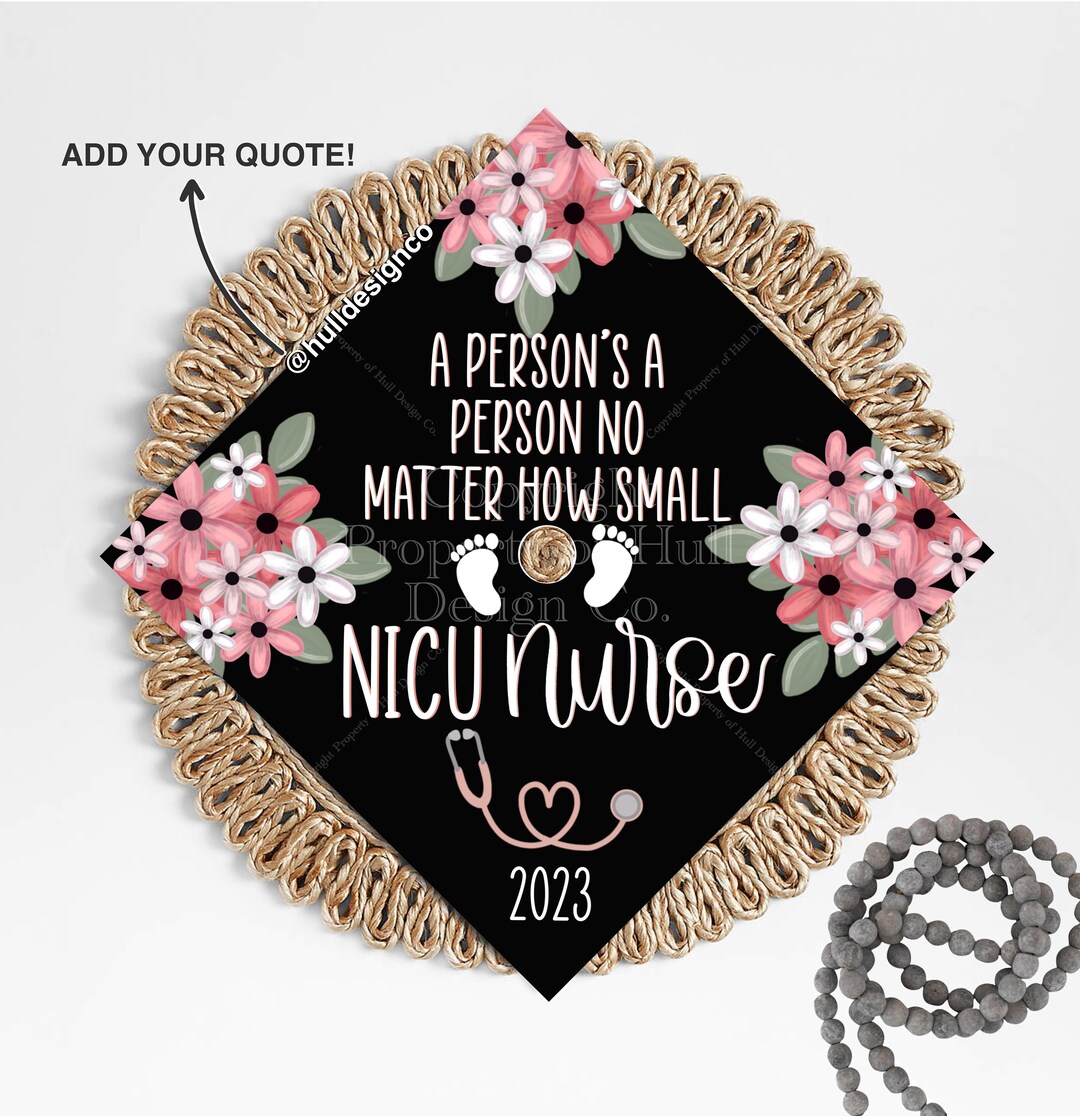 Custom nicu Nurse Graduation Cap Topper/ Nursing - Etsy