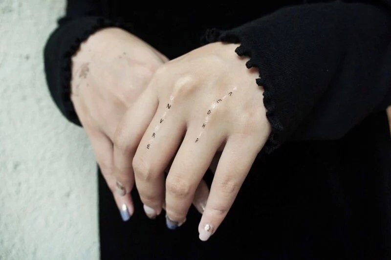 Hands Temporary Tattoo - Etsy