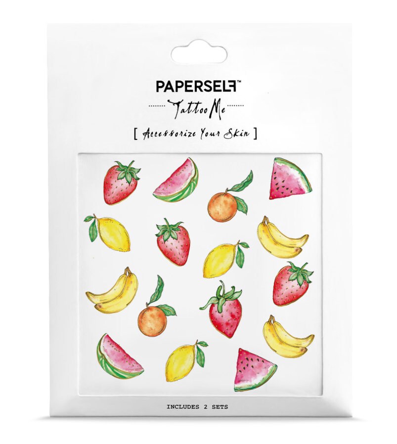 Fruits Temporary Tattoo | Etsy