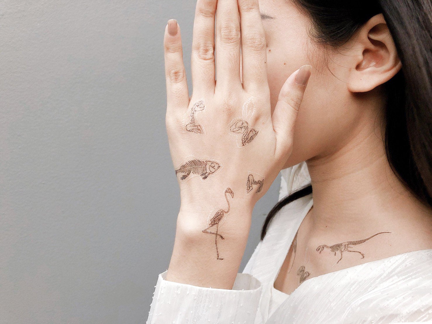 Bones Temporary Tattoo - Etsy UK