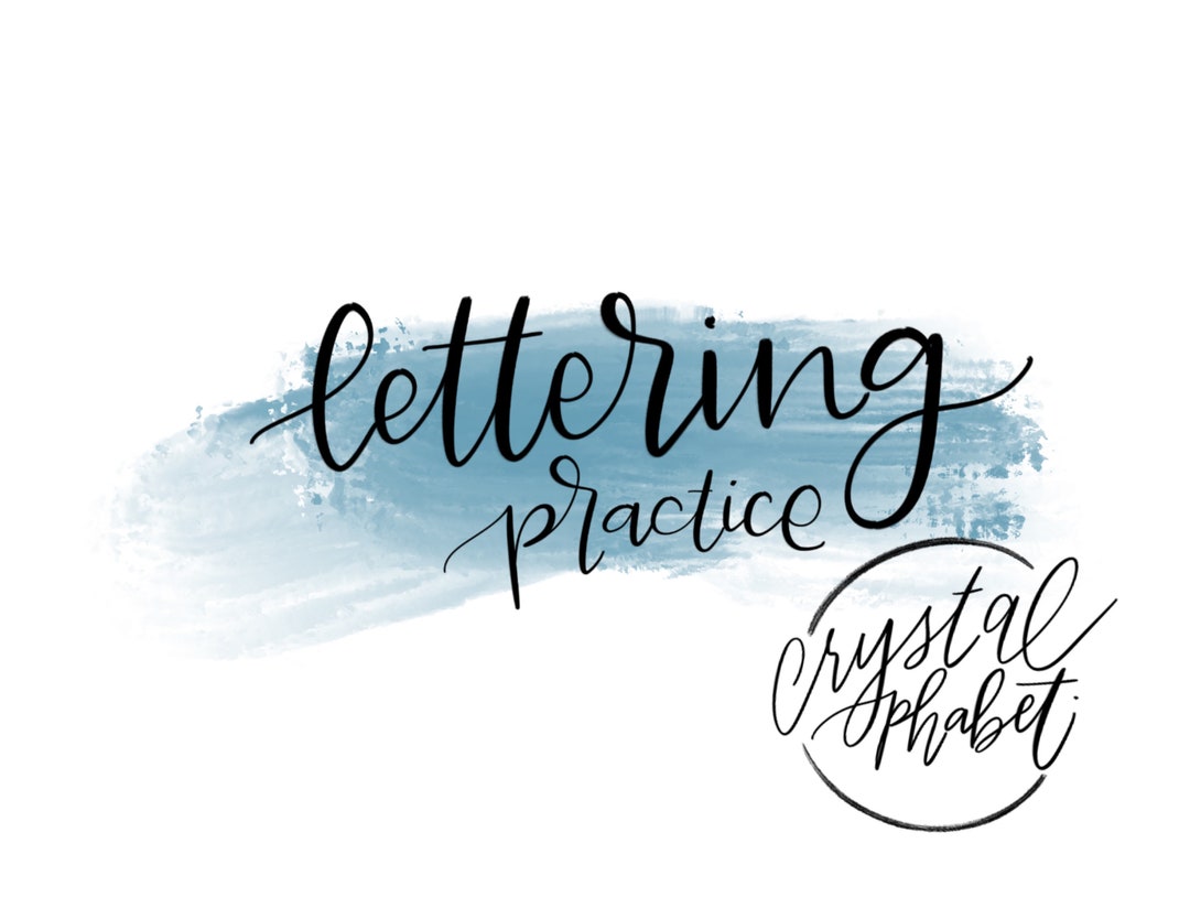 Lettering Practice Sheets - Etsy