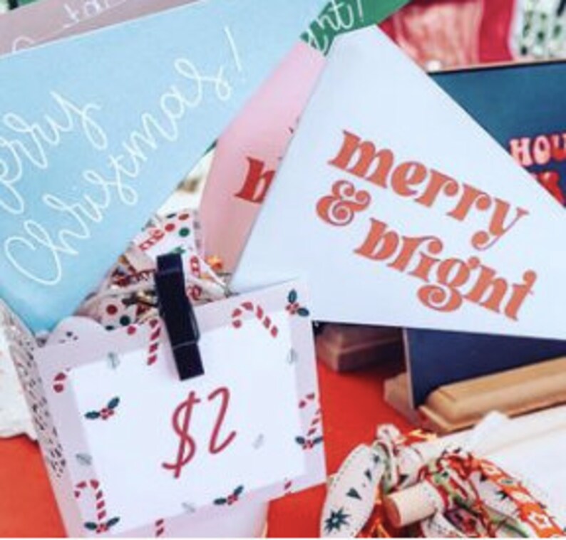 PRINTABLE} Mini Pennant Flags for Christmas - Etsy