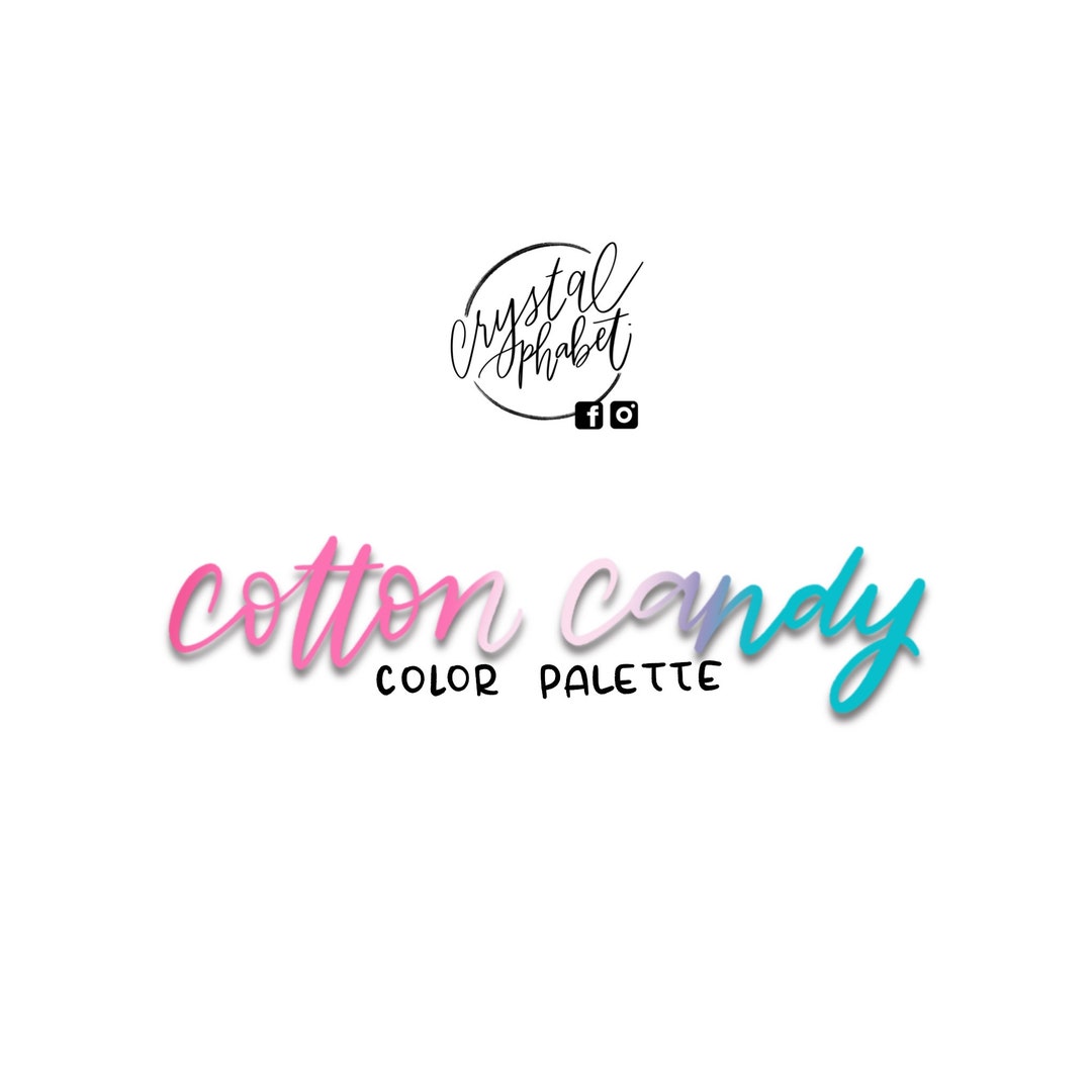 Cotton Candy Color Palette - Etsy