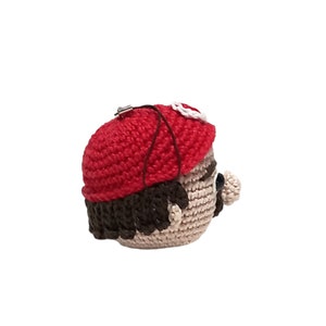 Amigurumi Crochet Super Mario Bross Keychain in Cotton 2.7 Inc (7 Cm ...