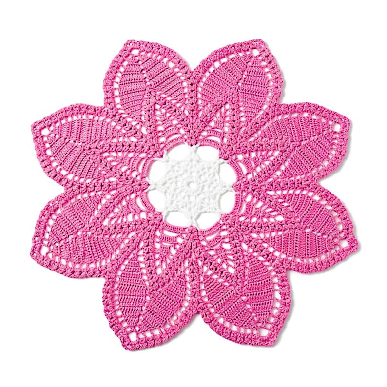 Crochet Doily Pattern 14.5 Inc (37 Cm) – Step by Step and Diagram (PDF ...