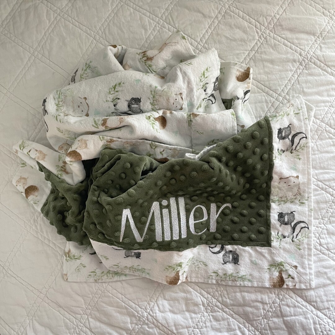 Personalized Baby Blanket-receiving Blanket-toddler Blanket-security ...