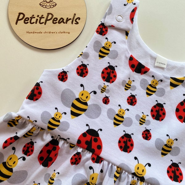 Girls Ladybird Dress - Etsy UK