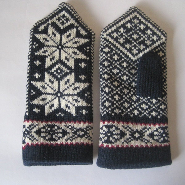 Double Knit Mittens - Etsy
