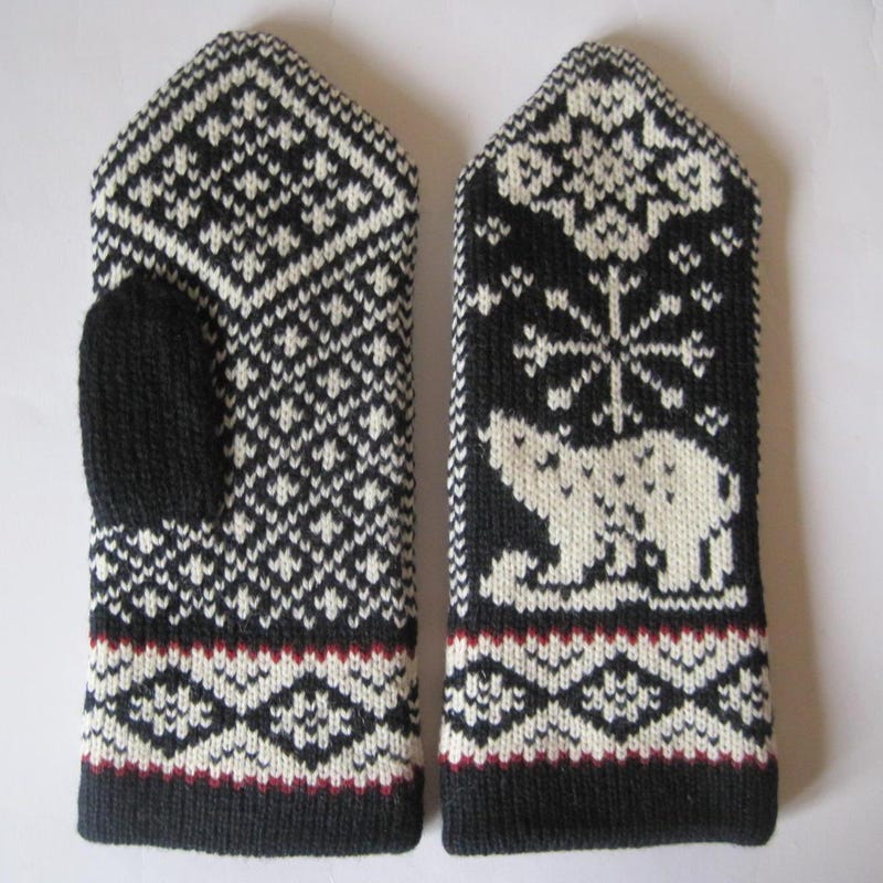 Polar Bear Mittens - Etsy