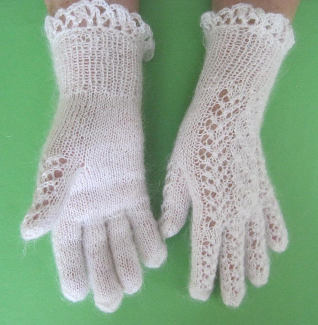 Lace Hand-knitted of Quality Natural White Goat Down Wool Yarn All ...